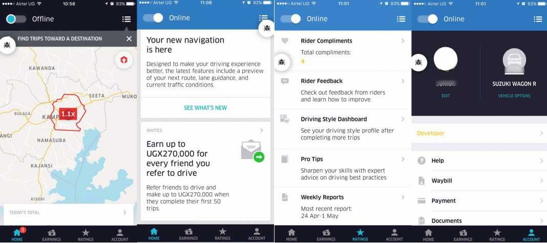 Uber Driver app Review: Experiencing the Ugandan Uber Driver side of ...