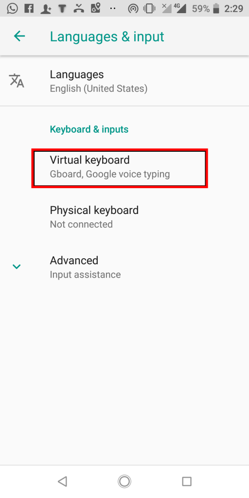 How to disable Auto correct on an Android smartphone in a few clicks