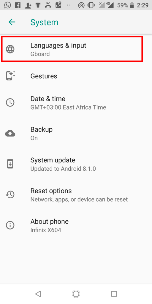How to disable Auto correct on an Android smartphone in a few clicks