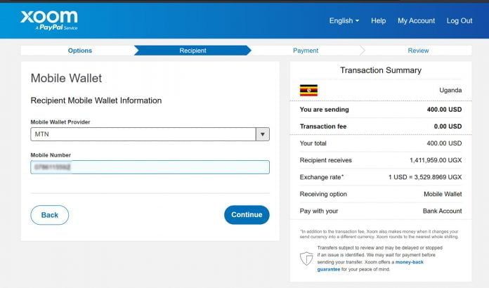 Paypal Xoom: You can now transfer to mobile money in Uganda using ...