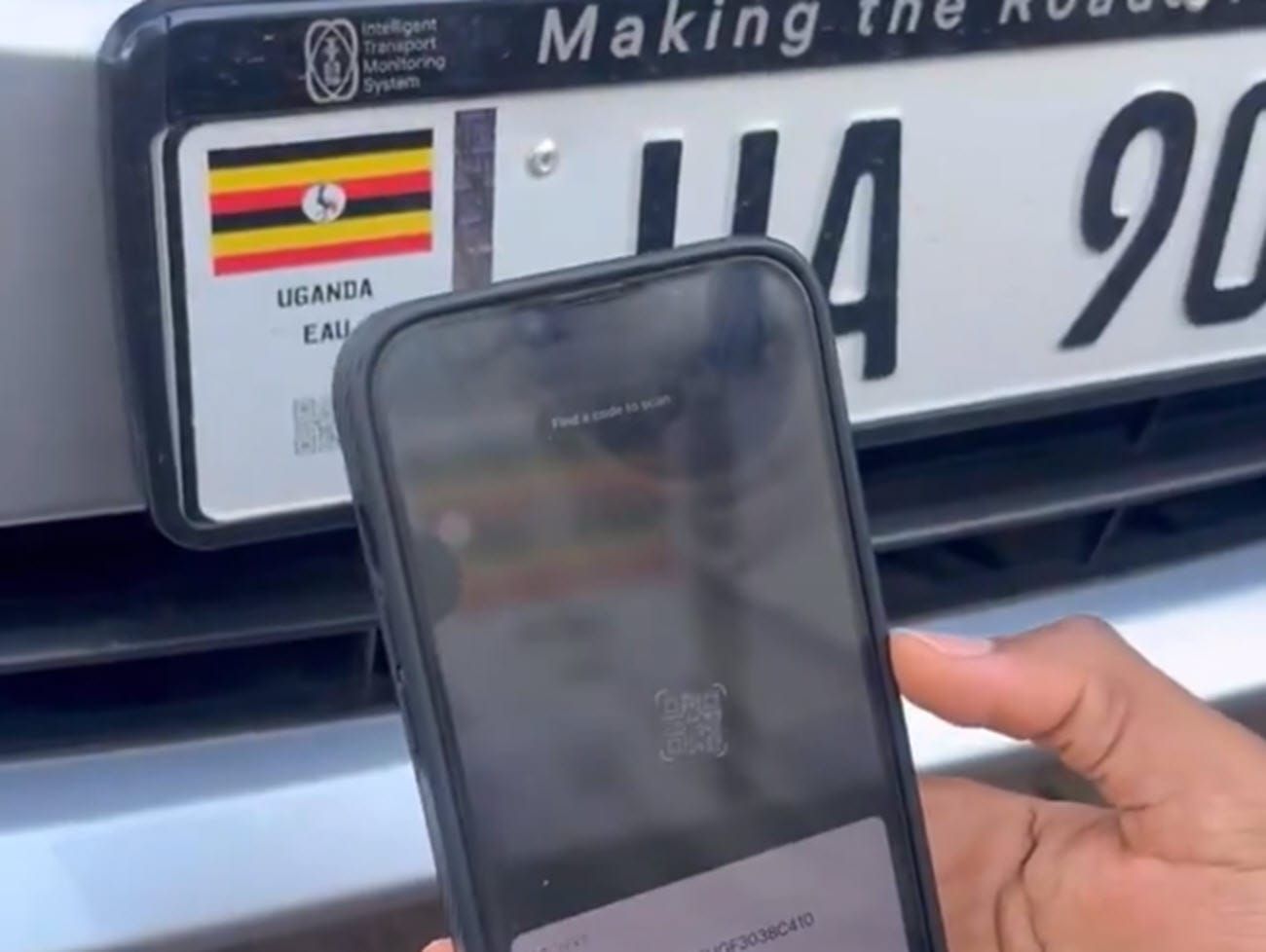 Someone scanned the QR code found on the digital number plates, see ...